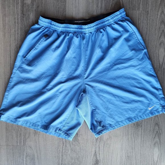 Nike | Shorts | Nike Mens Light Blue Drifit Shorts | Poshmark